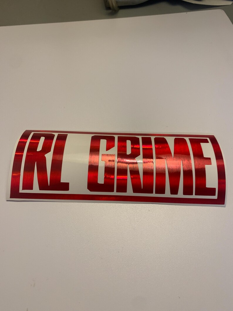 RL Grime Reflective Metallic Vinyl Decal Laptop phone Car Sticker ...