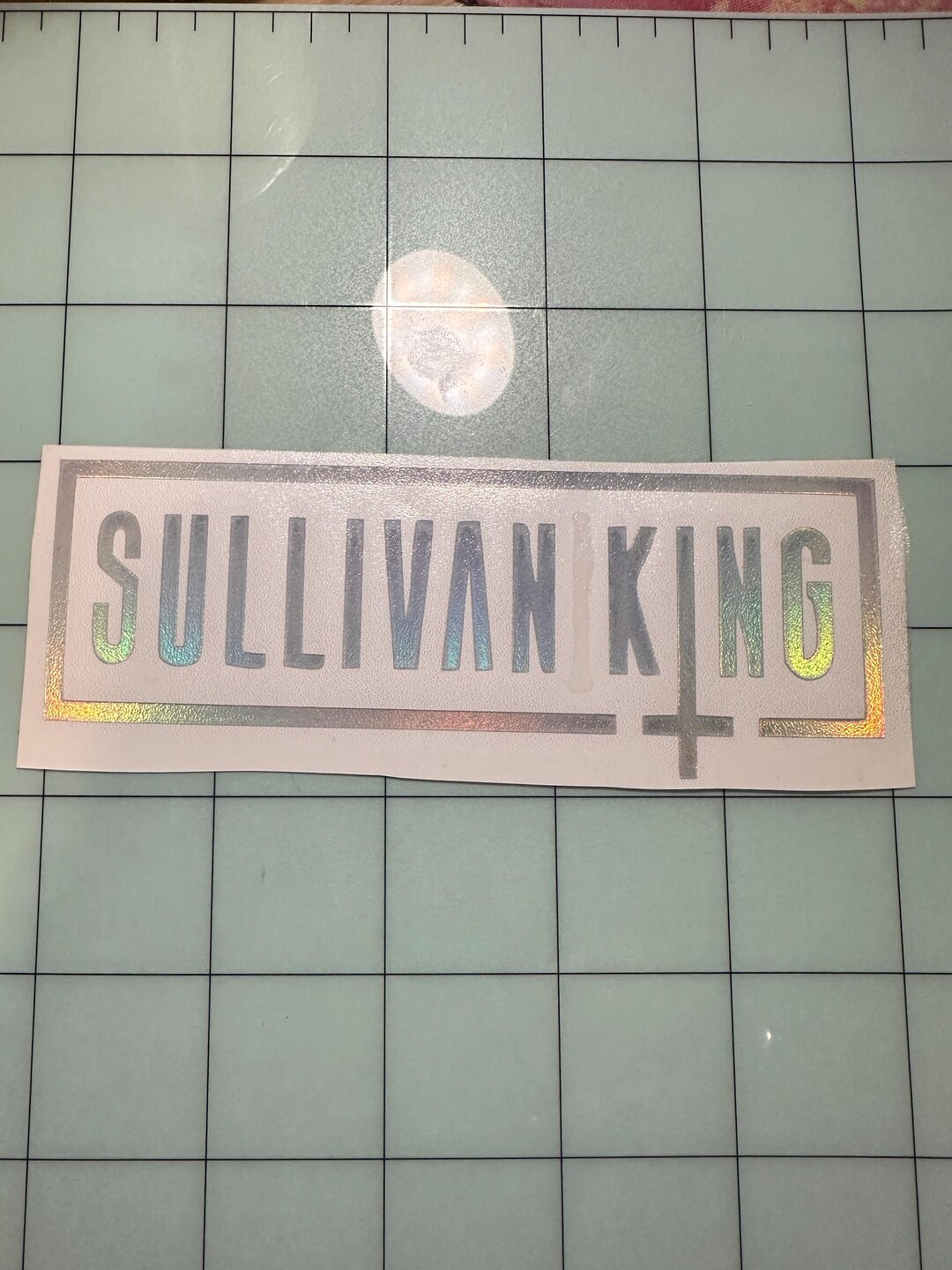 King Reflective Metallic Vinyl Decal Laptop phone Car Sticker ...