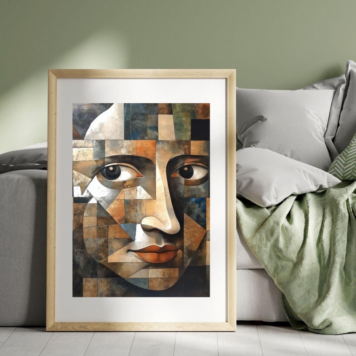 Digital Art to Print Fragmented Face: A Tribute to Picasso - Etsy