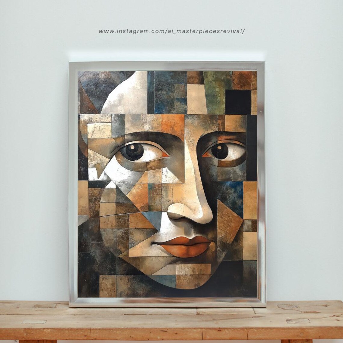 Digital Art to Print Fragmented Face: A Tribute to Picasso - Etsy