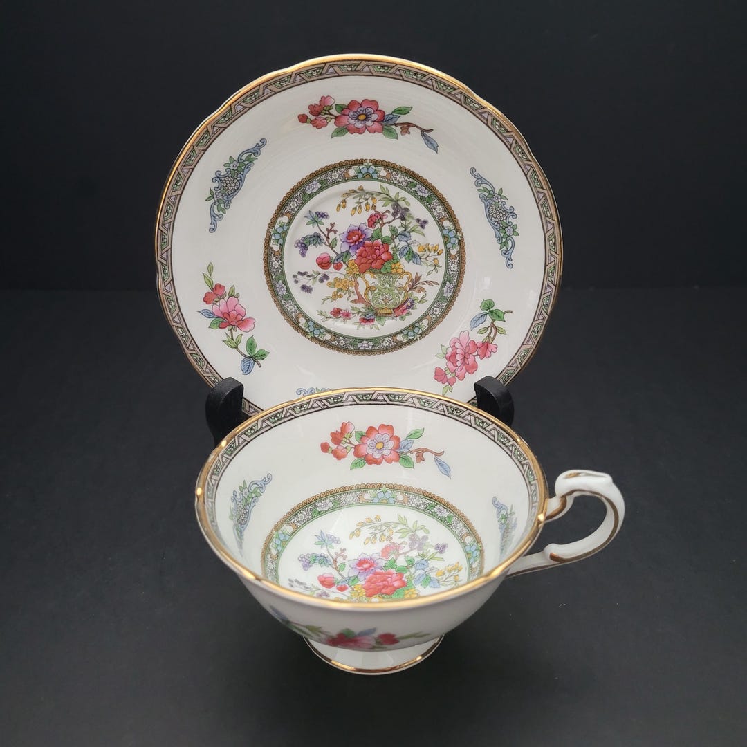 Paragon Tree of Kashmir Wide Mouth Teacup and Saucer/vintage 1970s ...