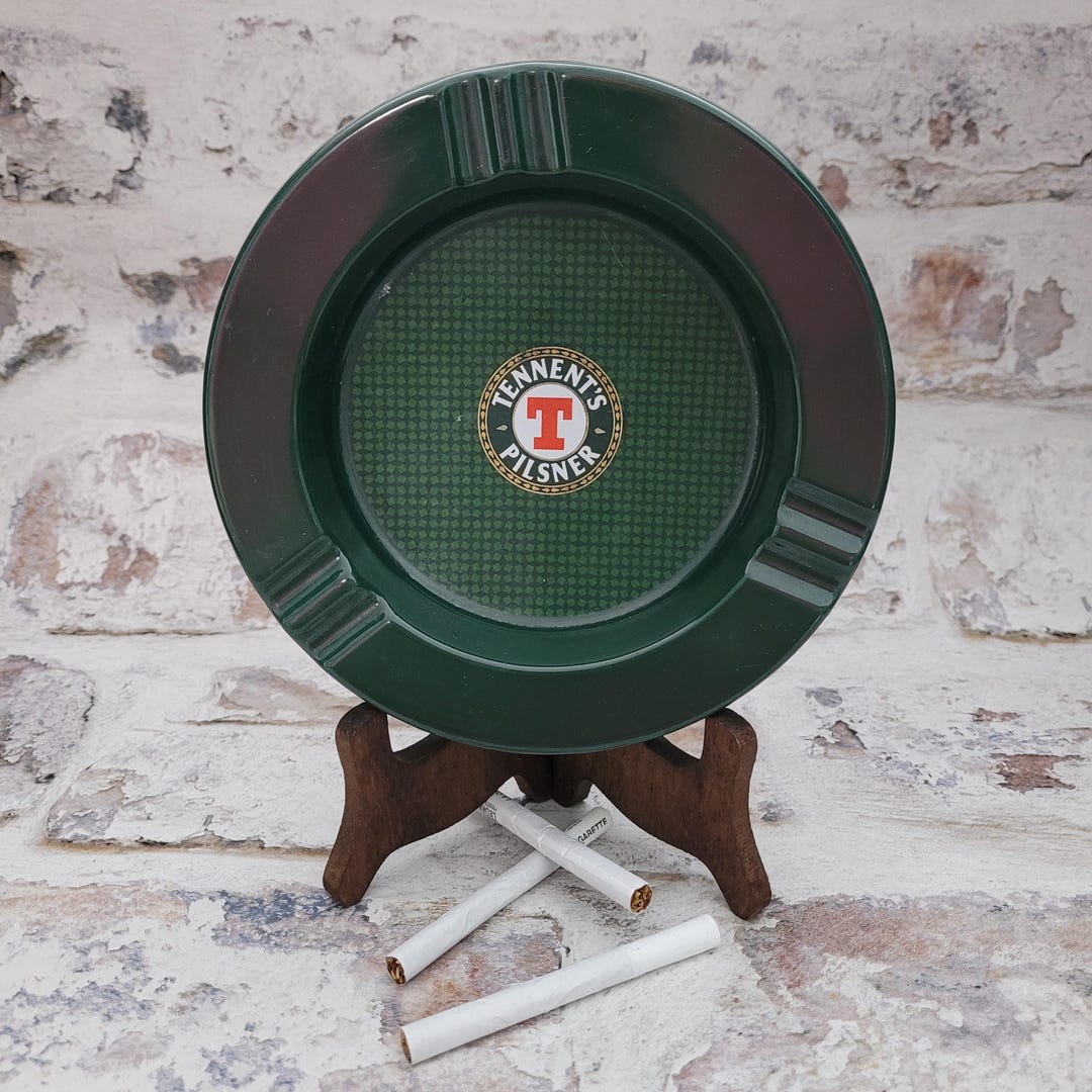 Vintage Tennent's Scottish Pilsner Green Melamine Advertising ...