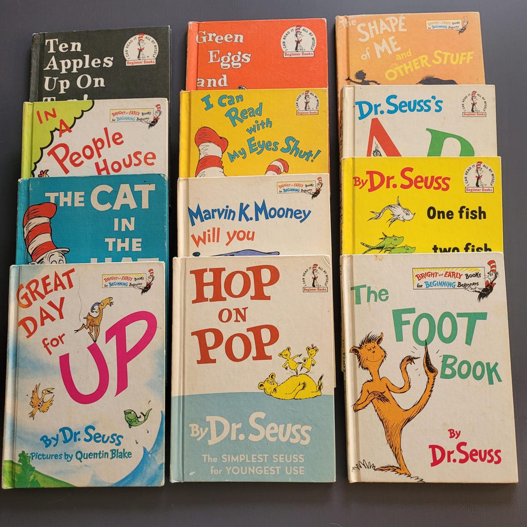 Vintage Dr. Seuss Bright and Early, and Beginner Books Book Club ...