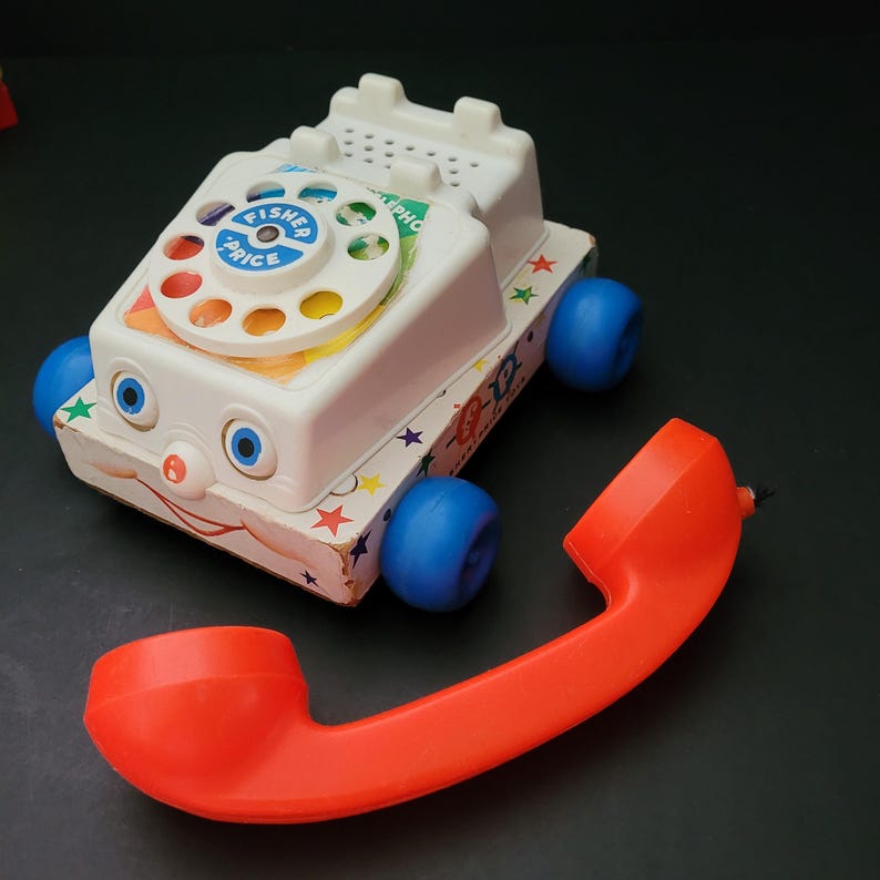 Vintage Fisher Price #747 Chatter Telephone Pull Toy/classic Toy From ...