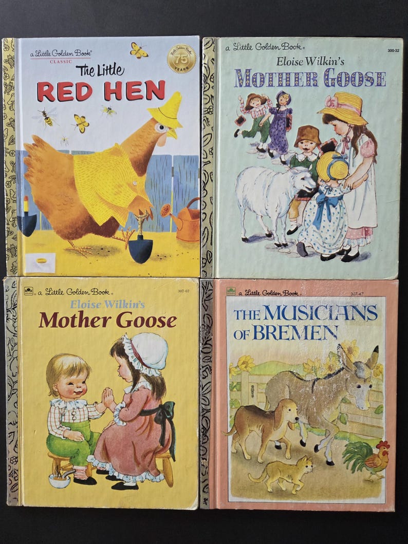Nursery Rhymes, Fairy Tales & Fables/little Golden Books/eloise Wilkins ...
