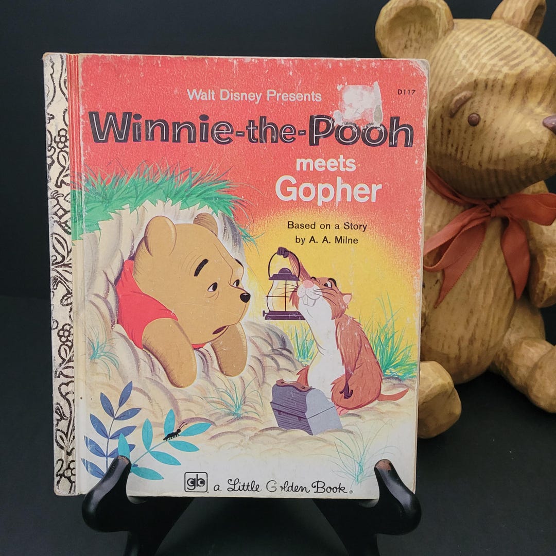A Little Golden Book - Winnie the Pooh Meets Gopher/13th Printing 1978 ...