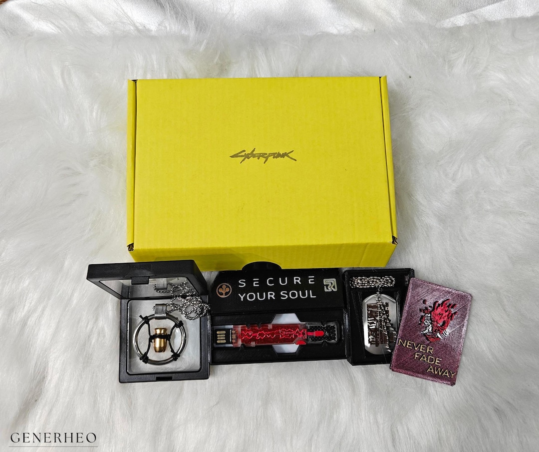Ultimate Cyberpunk Gift Box | Cyberpunk V Bullet Necklace | Johnny ...