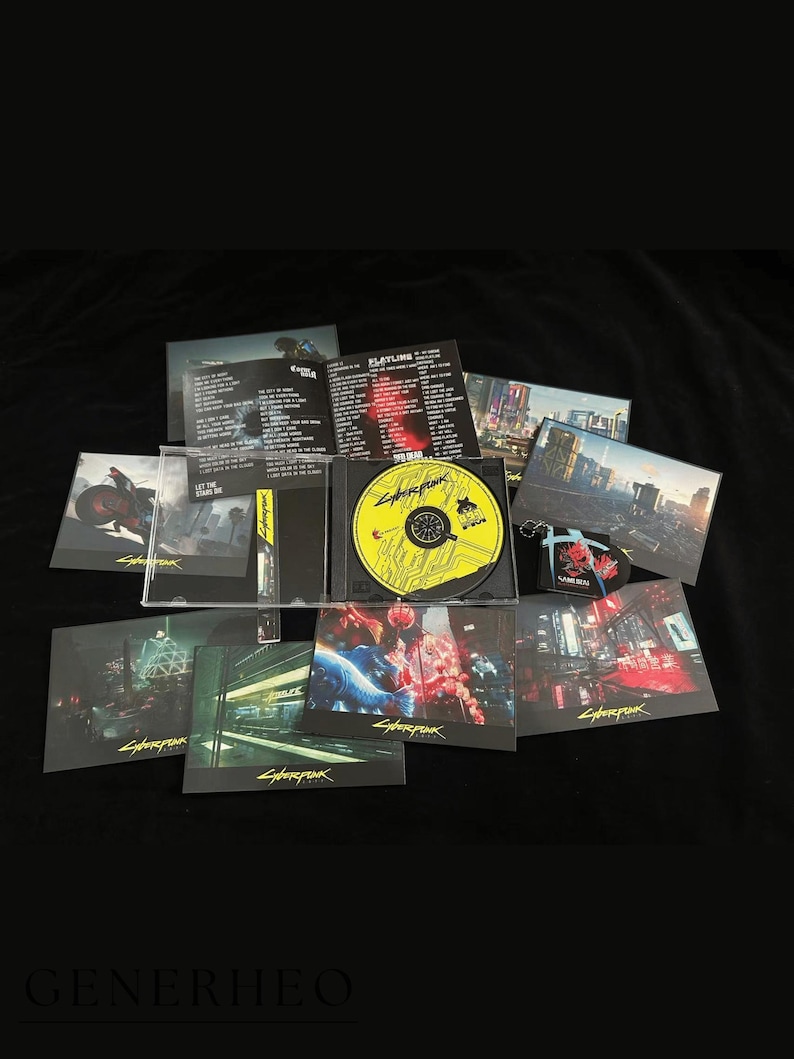 Cyberpunk 89.7 Growl Fm,playable Cd,vinyl Album,postcards,cyberpunk ...