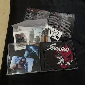 Cyberpunk Samurai Albums,samurai Records,postcards,tattoos, Cyberpunk 2077 Collectibles,playable ...