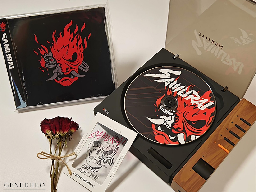 Cyberpunk Samurai Albums,samurai Records,postcards,tattoos, Cyberpunk 2077 Collectibles,playable ...