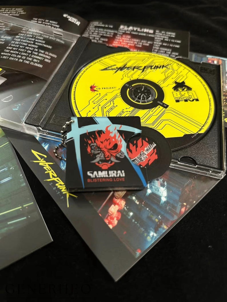 Cyberpunk 89.7 Growl Fm,playable Cd,vinyl Album,postcards,cyberpunk ...