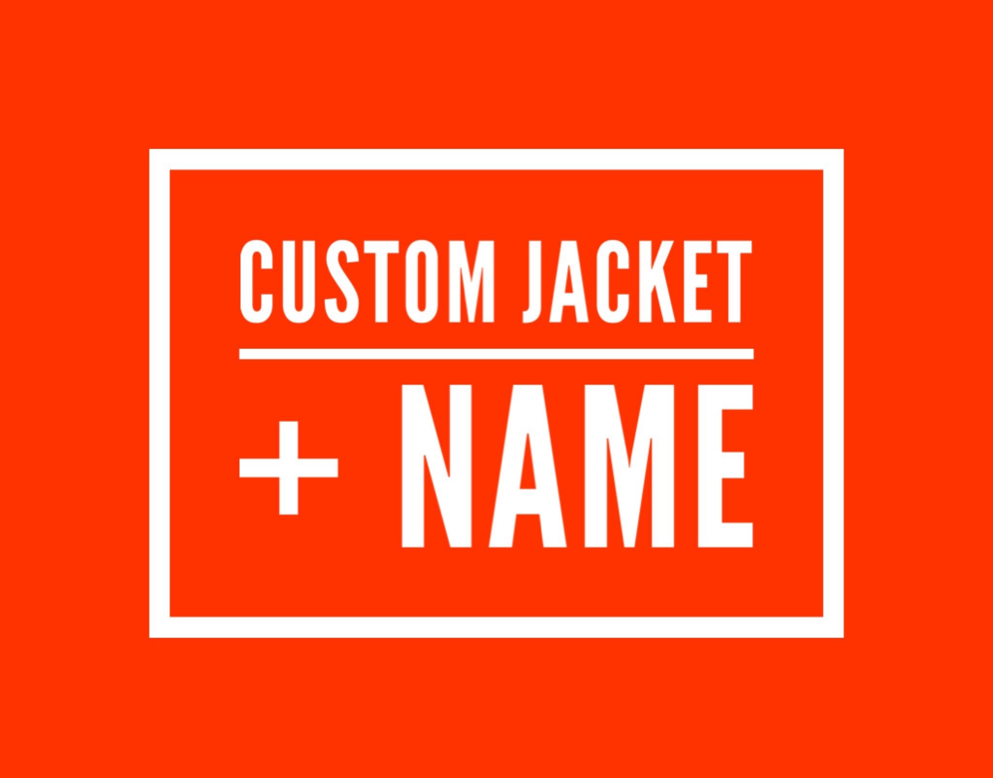 Custom Jacket Embroidered Name one Word - Etsy