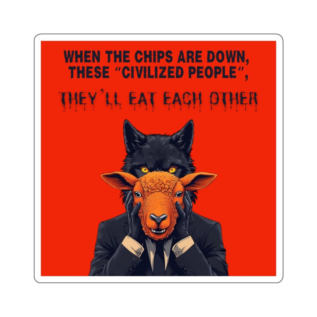 Anti-trump Wolf in Sheep's Clothing Kiss-cut Stickers for 2024 Election ...
