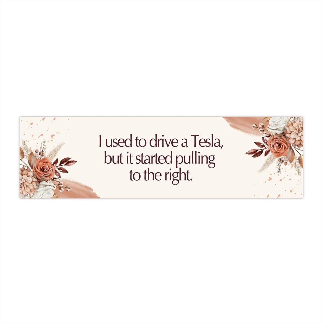 Anti-tesla Bumper Sticker: Protest Elon Musk and Boycott Electric ...