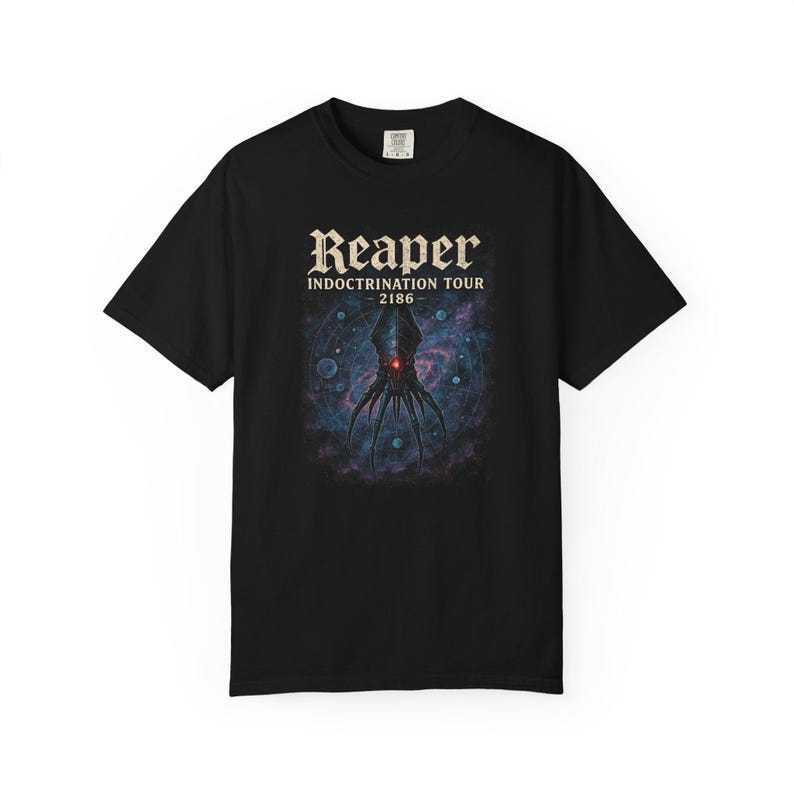 Mass Effect Reaper Indoctrination Tour T-shirt | Sci-fi Band Gamer Gift ...