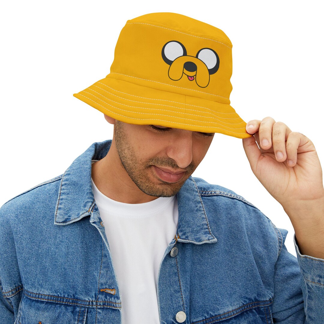 Jake the Dog Hat Bucket Hat Unisex Adventure Time Cartoon Cute Summer ...
