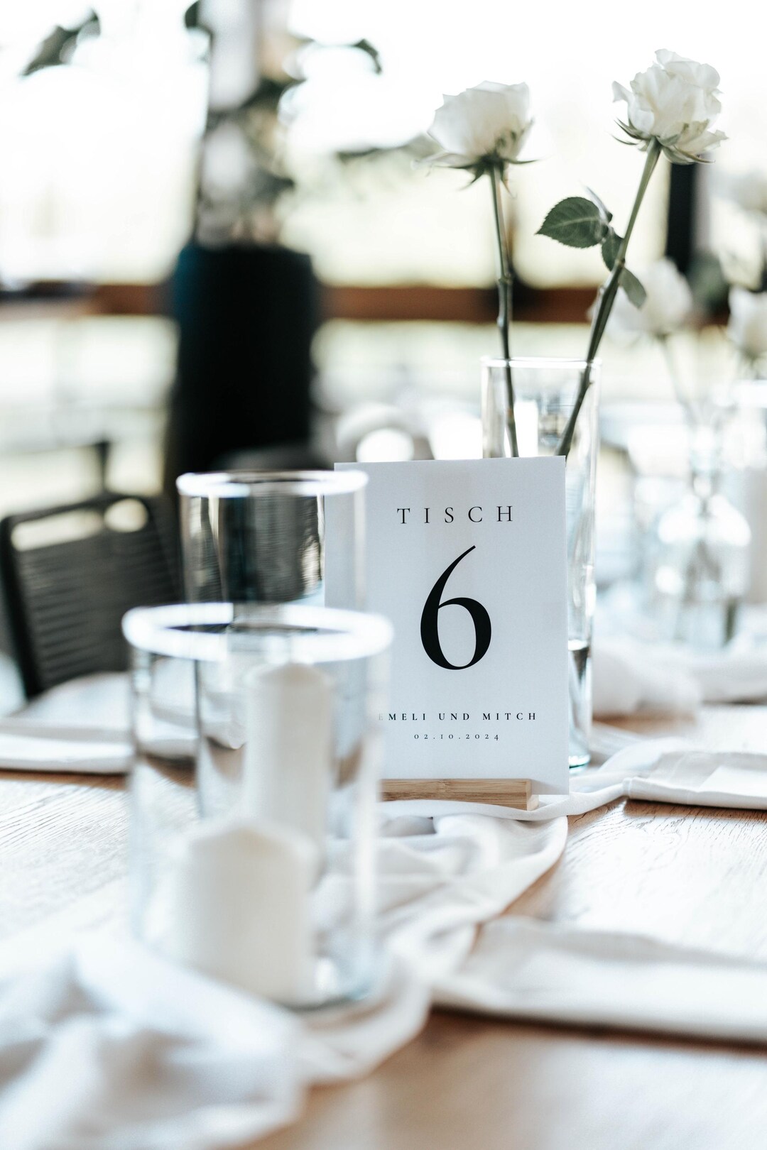 Minimalist Table Numbers 1-10 to Print, Modern Wedding Decoration ...