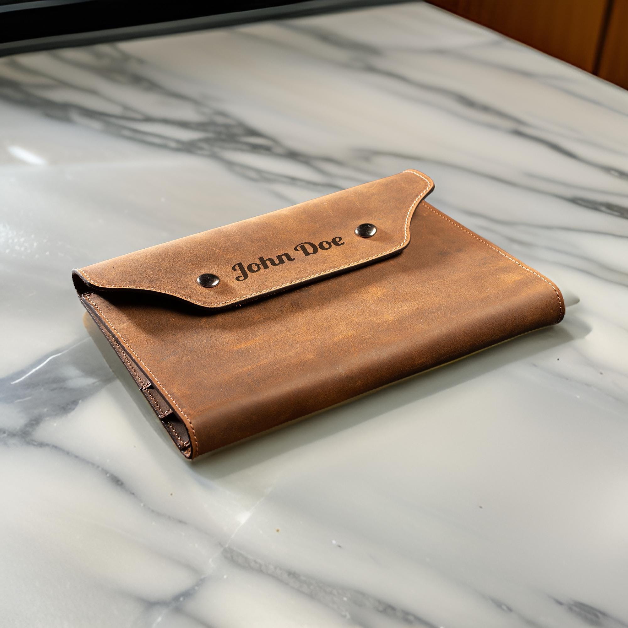 Leather Man Organizer, Engraved Leather Organizer, Geniune Leather ...