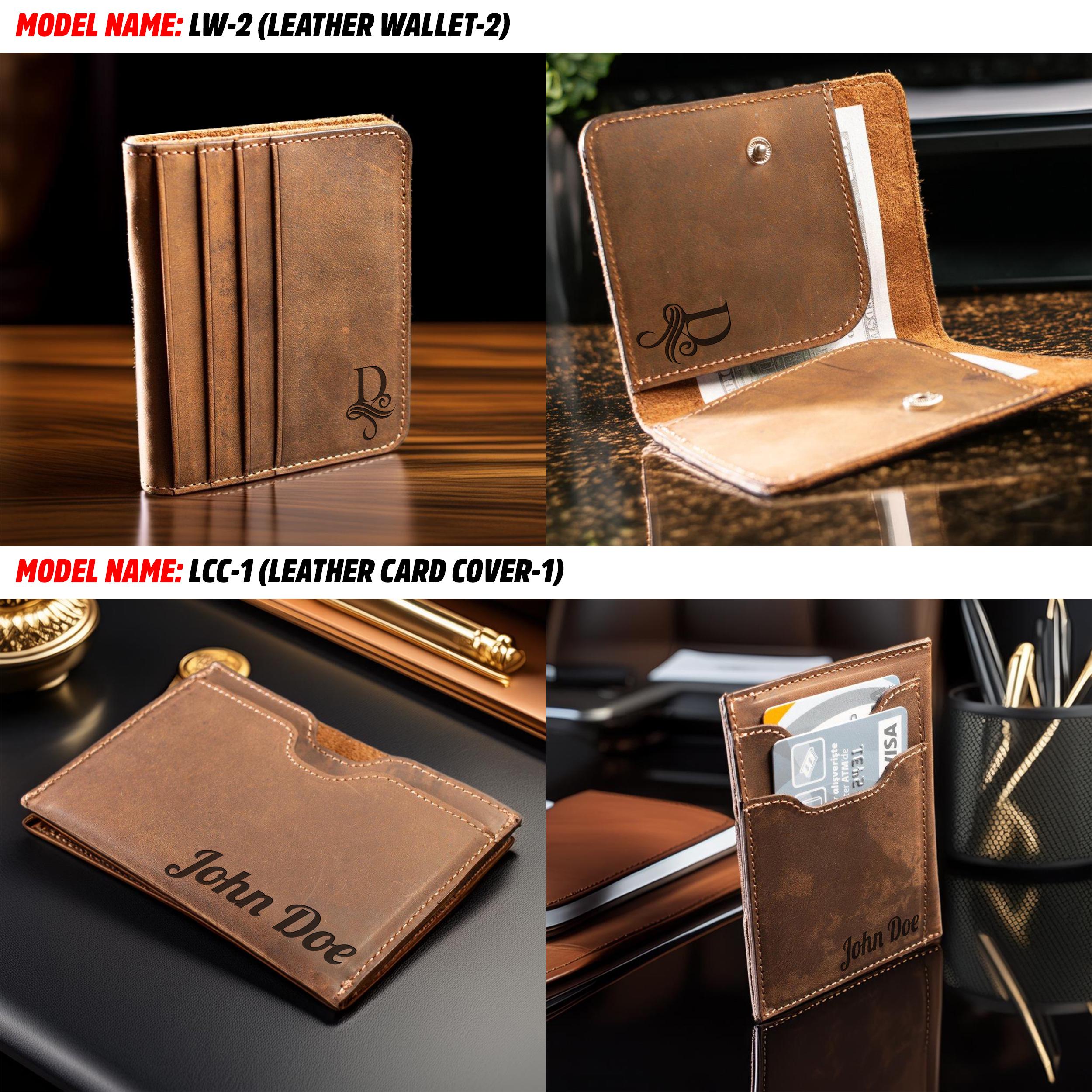 Genuine Leather Long Wallet Men, Custom Leather Wallet, Engraved ...