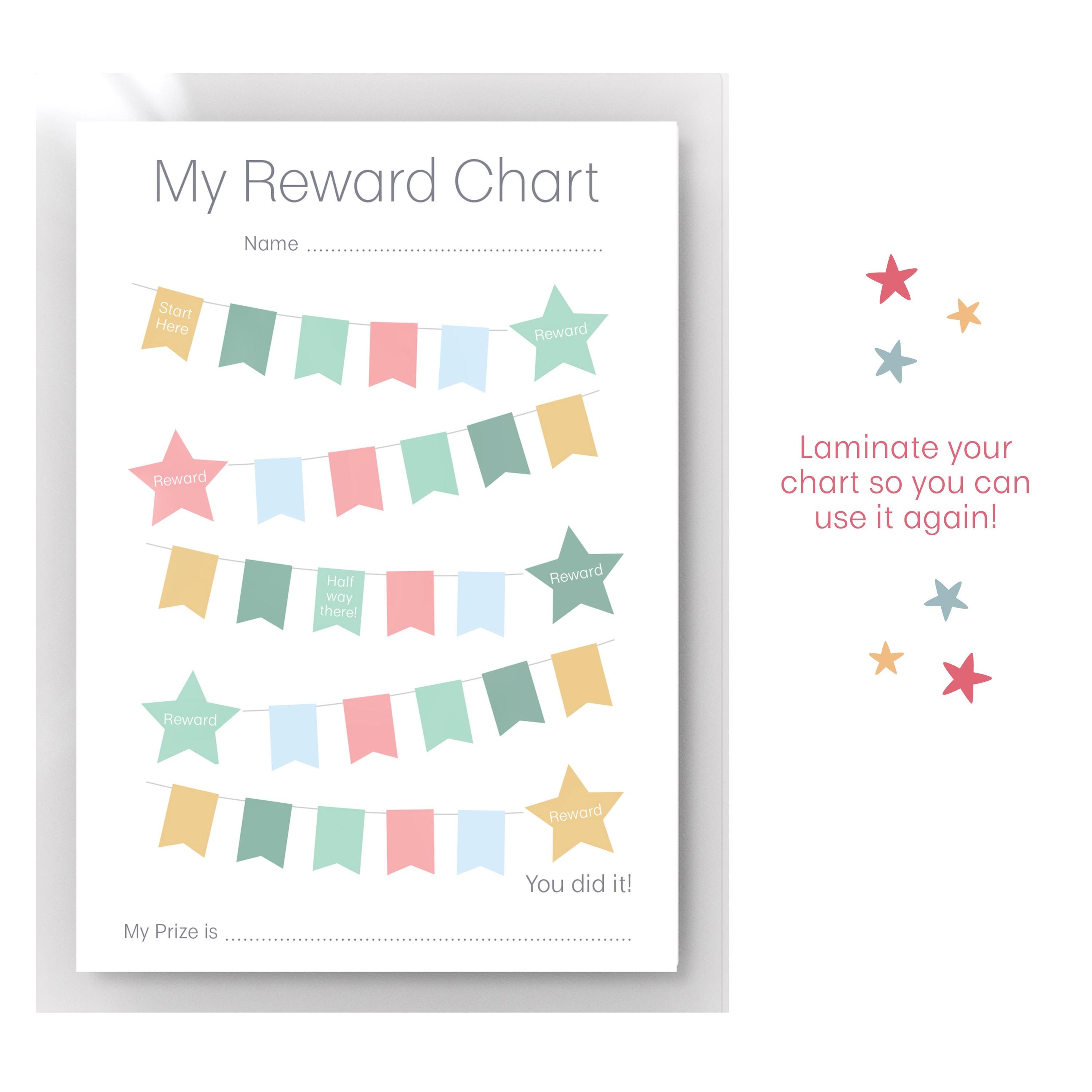 Cuadro de recompensas imprimible para niños, cuadro de pegatinas para ...