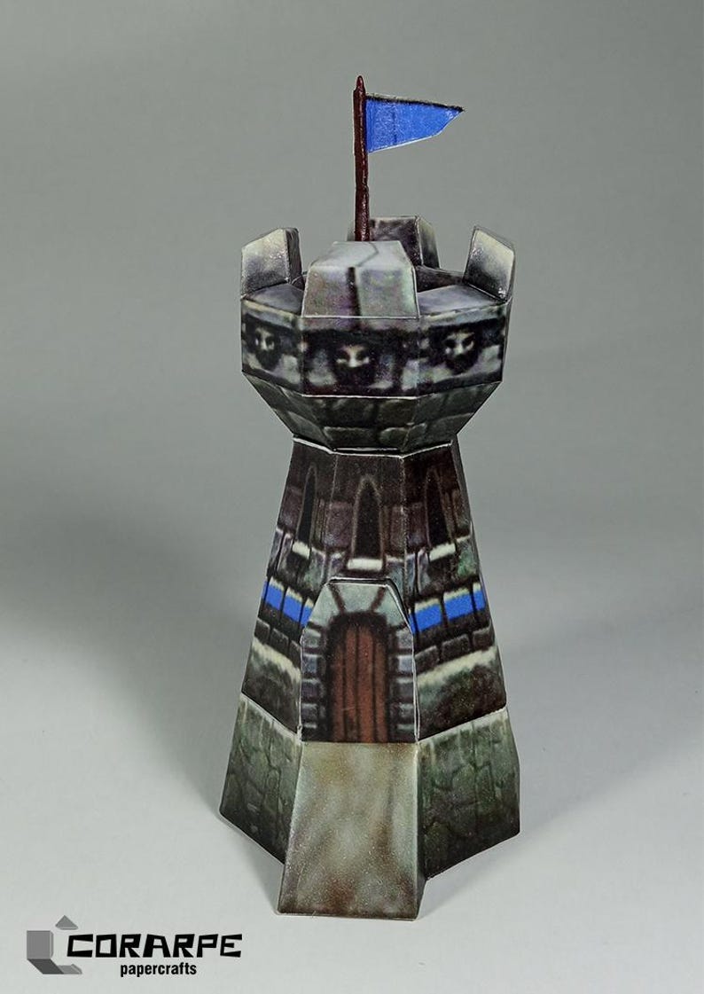 Papercraft Warcraft 3 Human Tower - Etsy