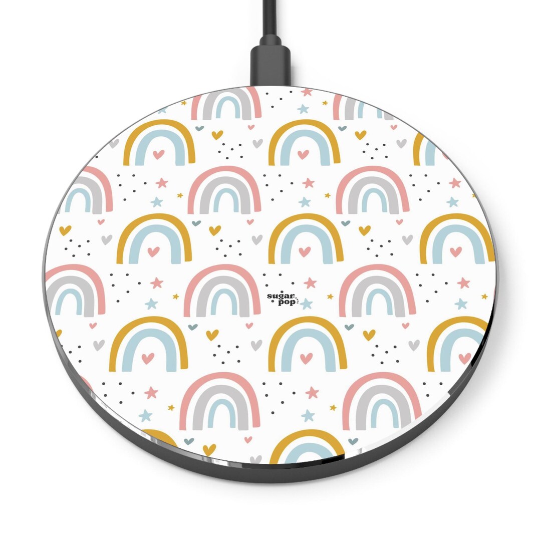 Pastel Rainbow Wireless Charger - Etsy