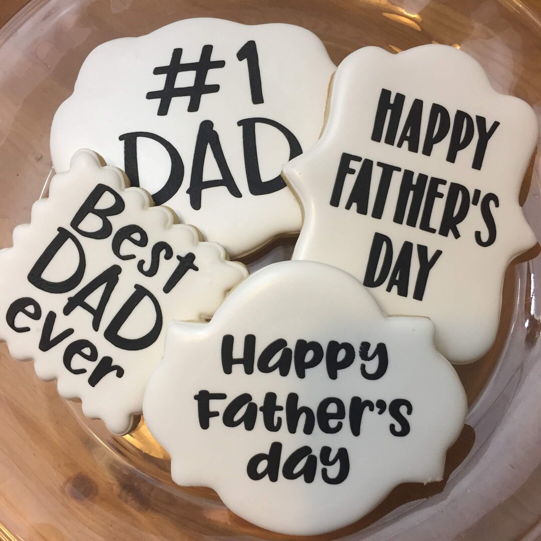 Minimalist BEST DAD EVER Silkscreen Cookie Stencil | Simple Father's ...