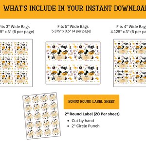 Halloween Treat Bag Topper, Printable Happy Halloween Bag Topper, Candy ...