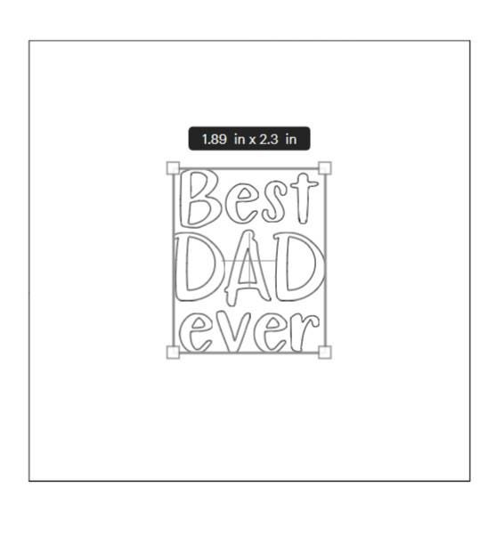 Minimalist BEST DAD EVER Silkscreen Cookie Stencil | Simple Father's ...
