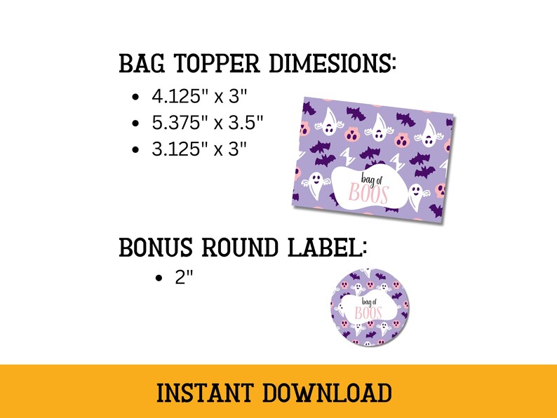 Halloween Treat Bag Topper, Printable Happy Halloween Bag Topper, Candy ...