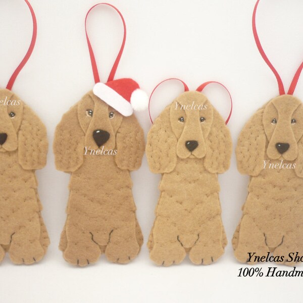 Cocker Spaniel Felt Ornament - Etsy