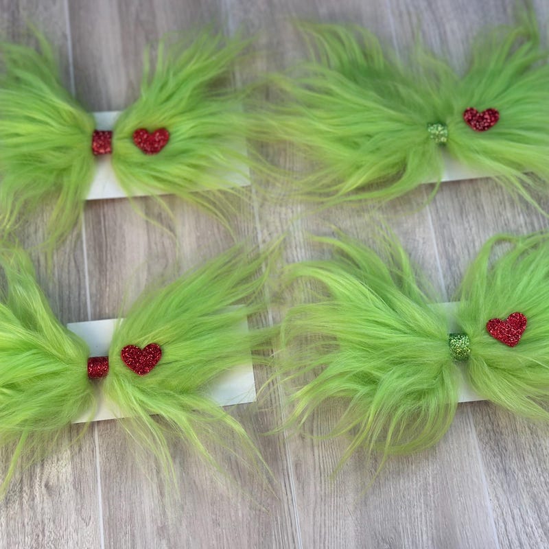 Grinch bow - Etsy