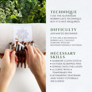 Digital Bobbin Lace Pattern Snowflake Ornament • Winter Lacemaking ...