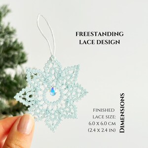 Digital Bobbin Lace Pattern Snowflake Ornament • Winter Lacemaking ...