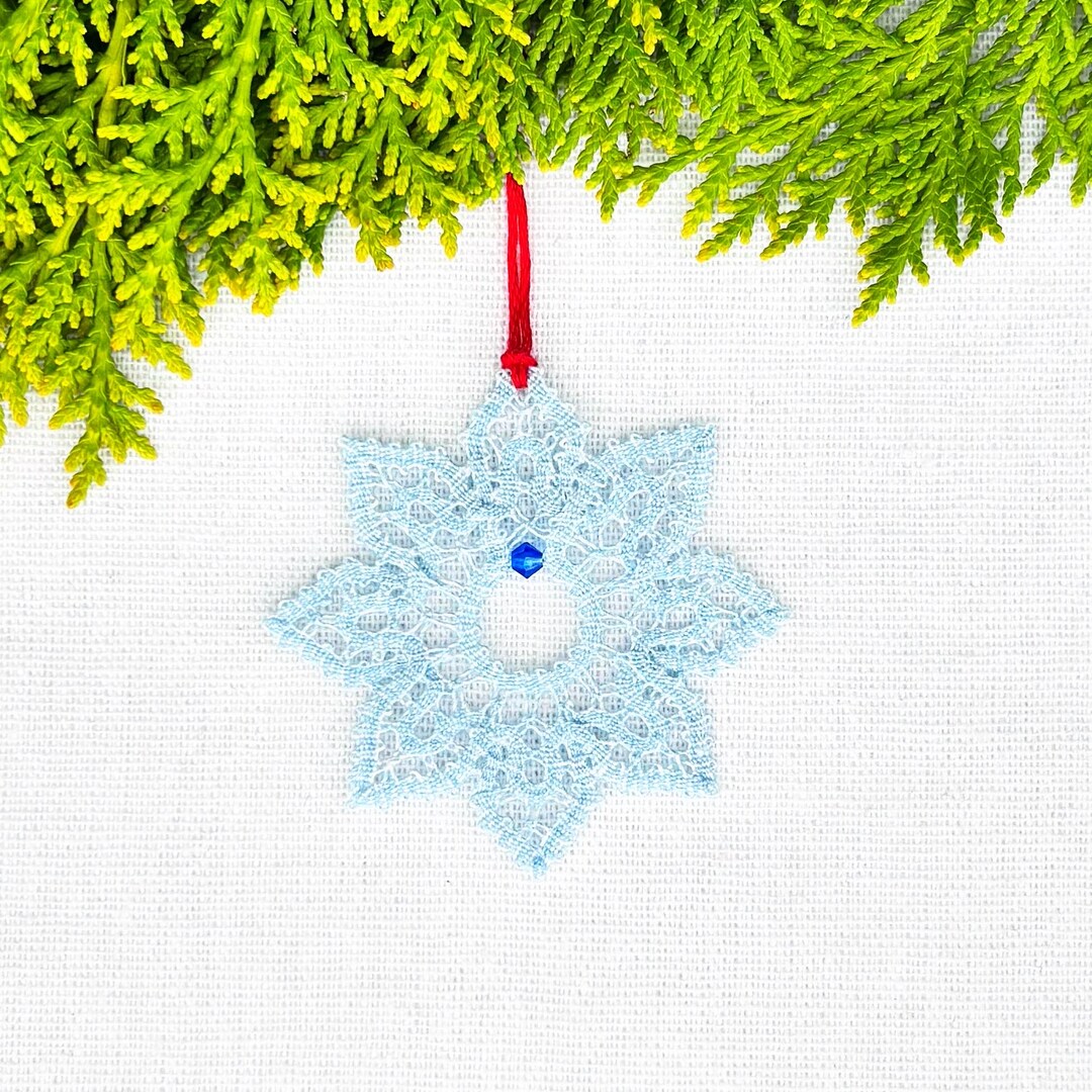 Digital Bobbin Lace Pattern Snowflake Ornament • Winter Lacemaking ...