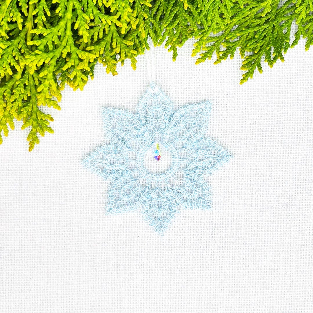 Bobbin Lace Pattern Snowflake Ornament With Video Tutorial • Digital ...