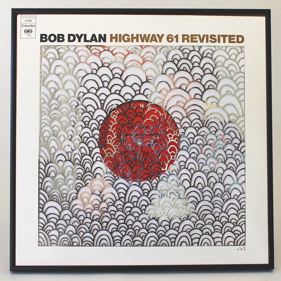 Items similar to Dylan - Highway 61 Revisited Paper Cut Record Cover on ...