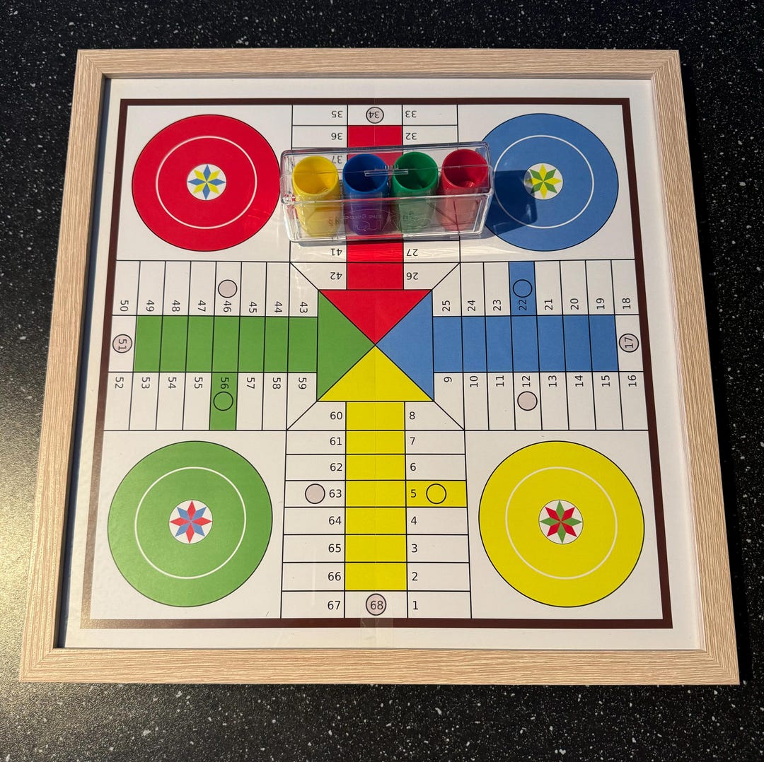 Parchis Board Game 4 Persons Parchis Board Game 4 Players Ludo Pachisi ...