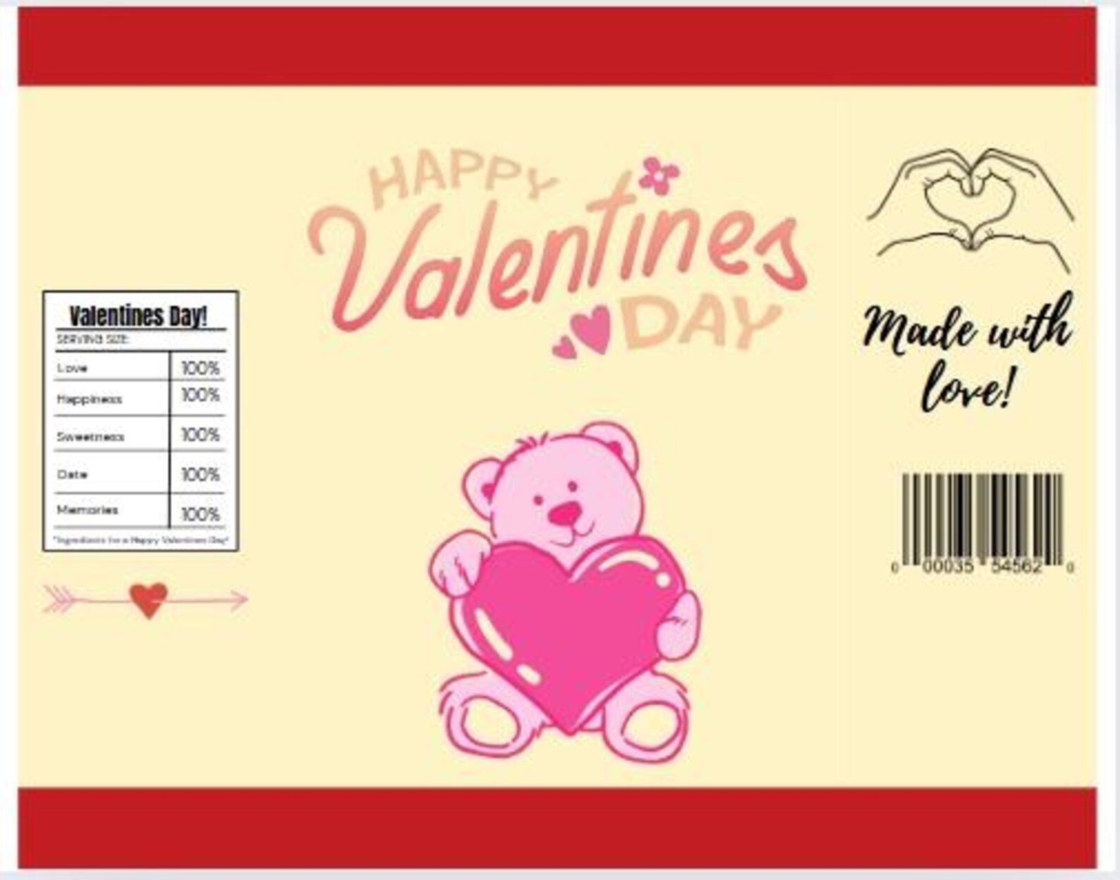22 Valentine's Day Chip Bag Template , Valentine's Day Favor Bag ...