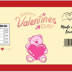 22 Valentine's Day Chip Bag Template , Valentine's Day Favor Bag ...