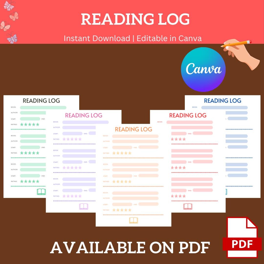 Reading Tracker, Reading Log Printable, Books to Read, Books I've Read ...