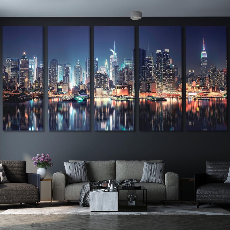 Large Nightscape Art - Etsy UK
