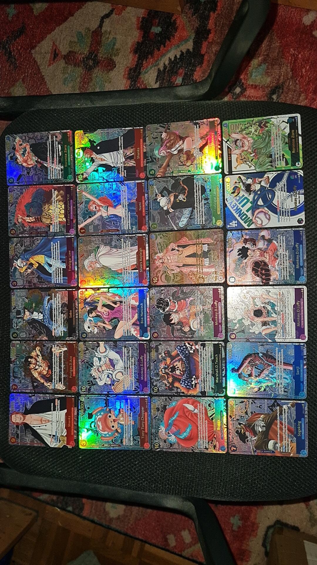 Complete Set of 24 One Piece Manga Cards, English Version, High-quality ...