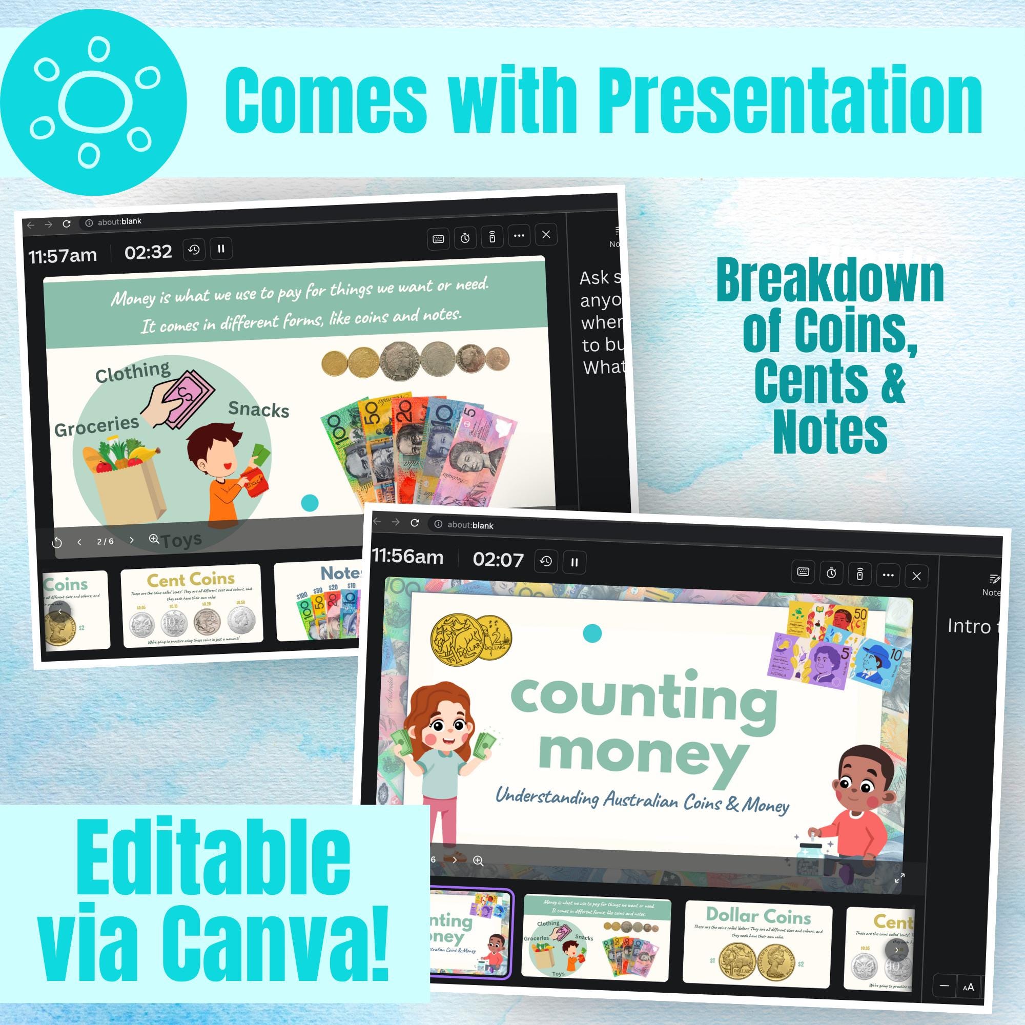 Counting Money LESSON PLAN BUNDLE Presentation, Activities and ...