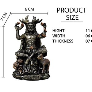 Cernunnos Celtic Horned God of Animals Sitting Statue Sculpture Bronze ...