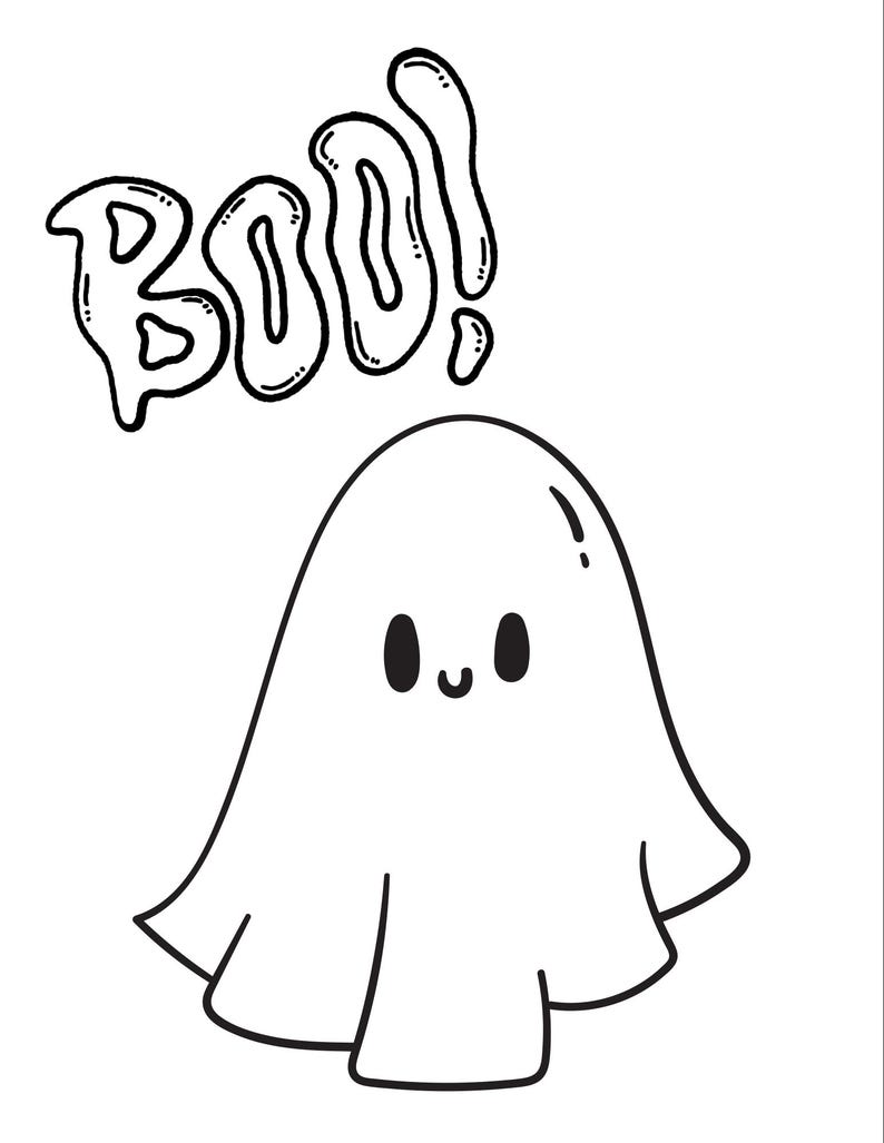 Halloween Coloring Printable’s - Etsy