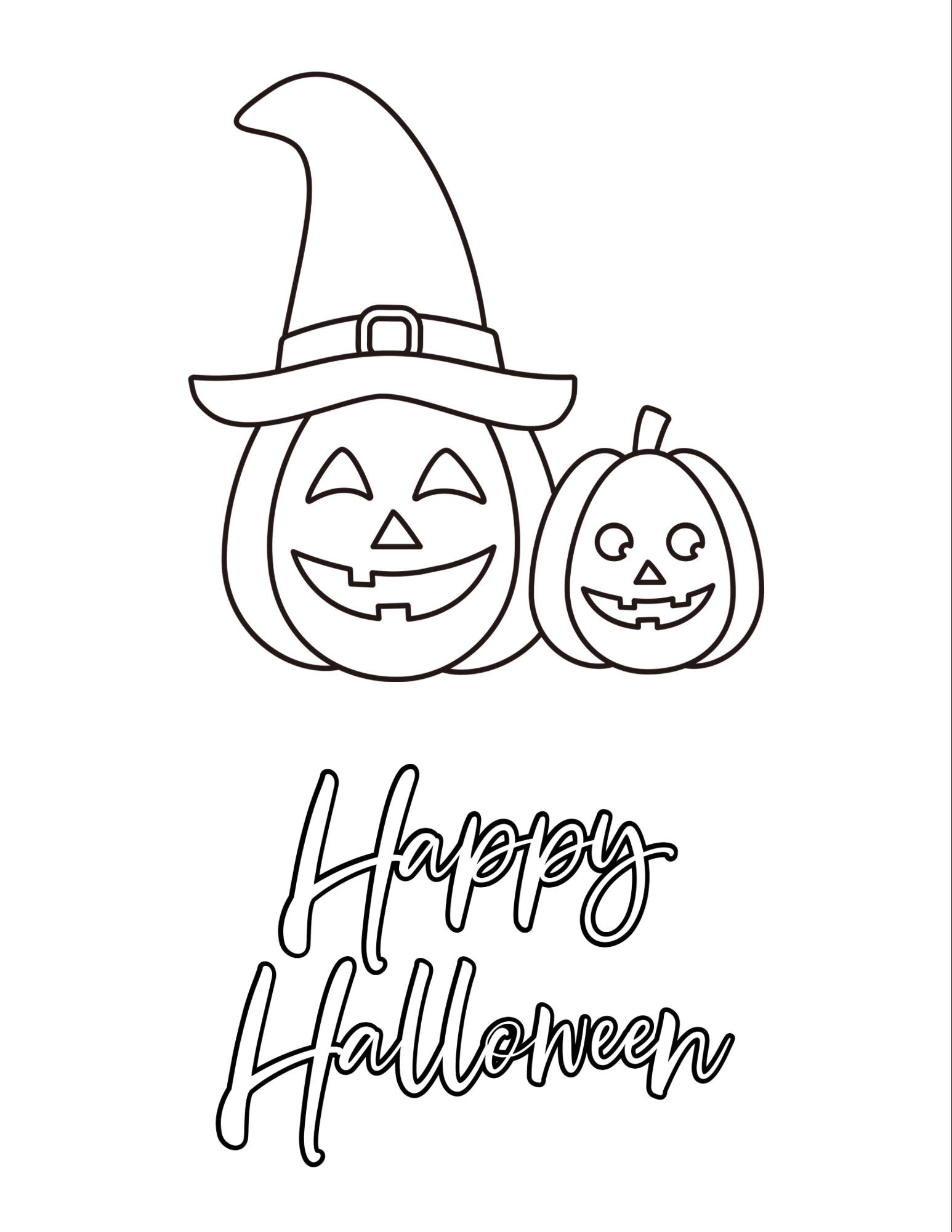 Halloween Coloring Printable’s - Etsy