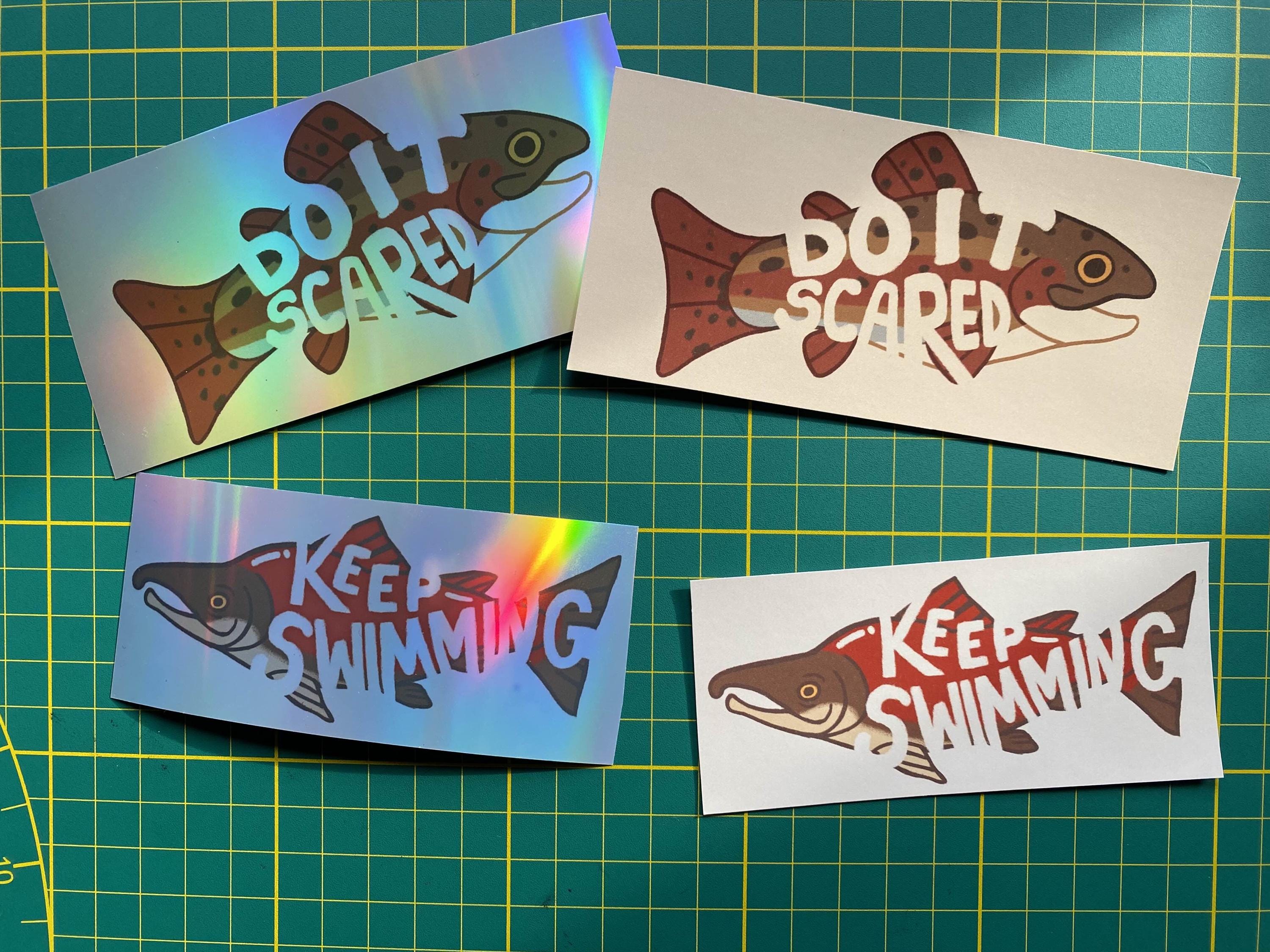 Motivational Fishes Sticker - Etsy
