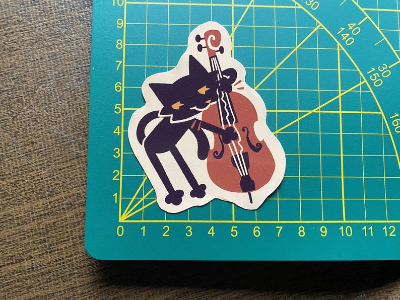 Jazz Cats Sticker Set - Etsy