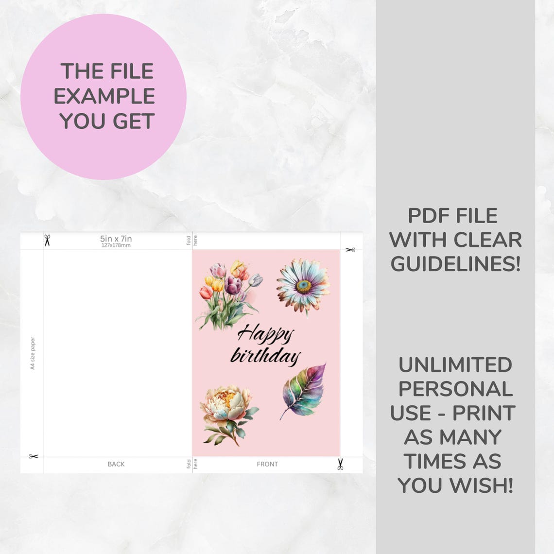 Printable Birthday Card | Birthday Card Printable | Digital Birthday ...